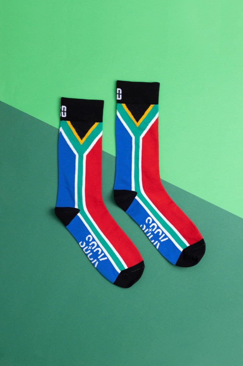 Cotton SA Flag Socks | Shop AP Jones Online Now