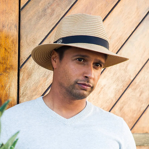 Emthunzini Hats Reef Shallow Crown Hat in Camel