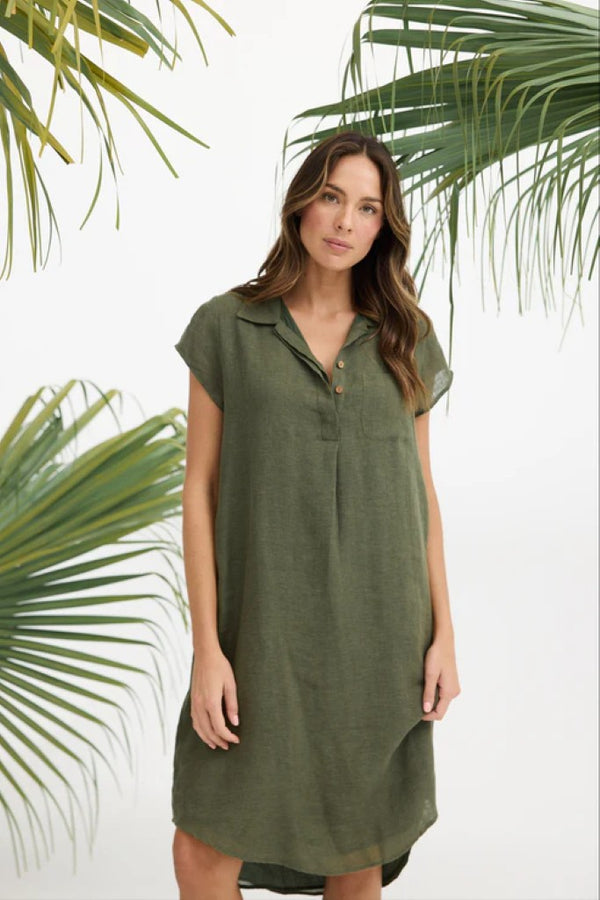 Holiday Ahoy Tunic in Olive | Shop AP Jones Online Now