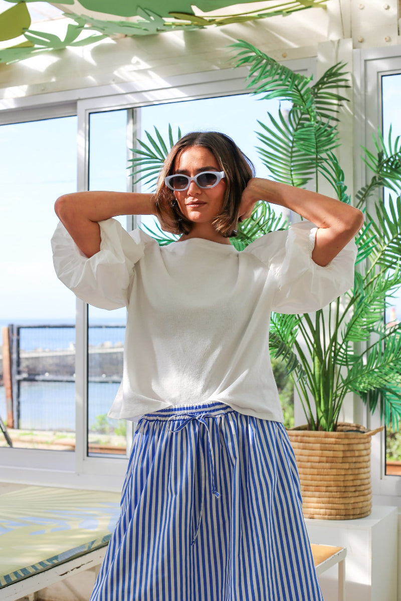 Indian Laundry Patsy Puff Sleeve Tee | Shop AP Jones Online Now