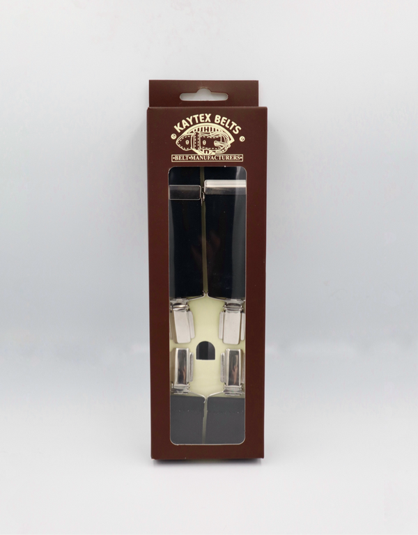 Kaytex 35mm 4 Clip Suspenders Black | Shop AP Jones Online Now